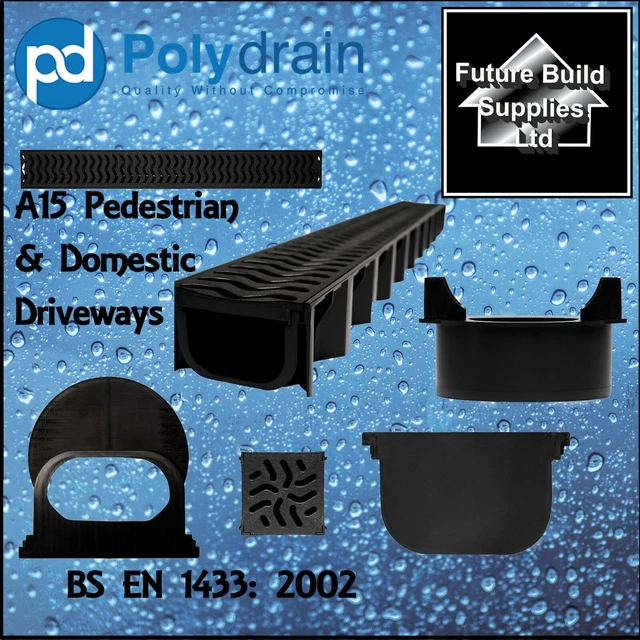 SHALLOW FLOW STORM Water Channel Drainage PVC Channel Driveway Aco ...