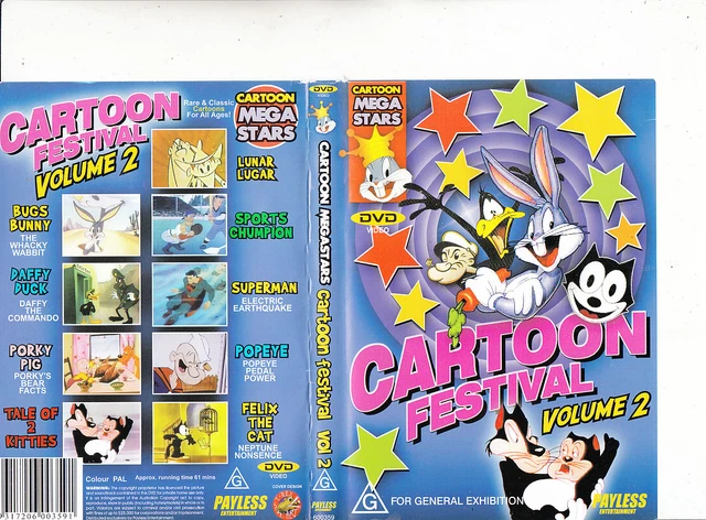 CARTOON MEGA STARS-CARTOON Festival-Volume 2-Animated CMS-DVD $19.95 ...