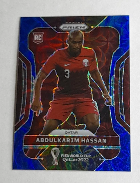 2022 PANINI PRIZM World Cup Abdulkarim Hassan Qatar RC Rookie Blue /135 ...