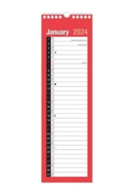 2024 CALENDAR SLIM Calender Easy View TALLON EUR 3,12 - PicClick FR