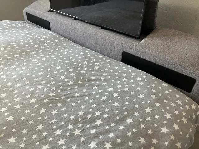 SUPER KING SIZE TV Bed Frame Can Include Mattress If Wanted £414.70 ...