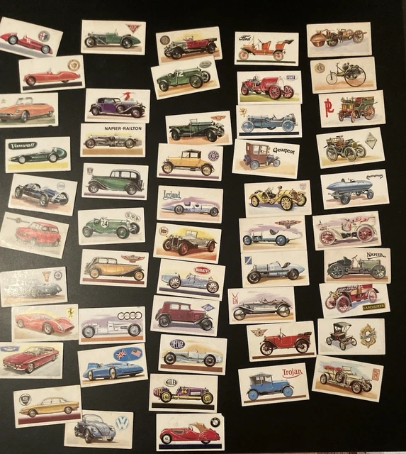 HISTORY OF THE Motor car PG Tips complete set 1967 - all 50 cards good ...