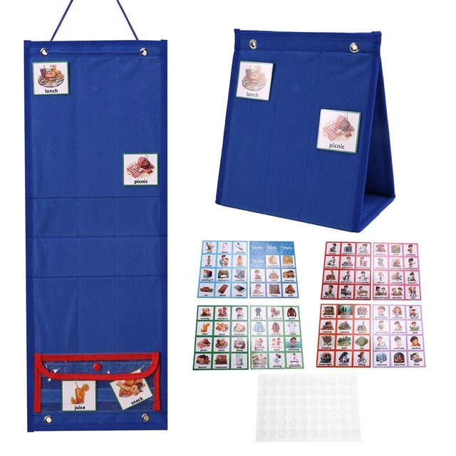 VISUAL SCHEDULE FOR Kids Daily Routine Chart with 70 Cards Calendar ...