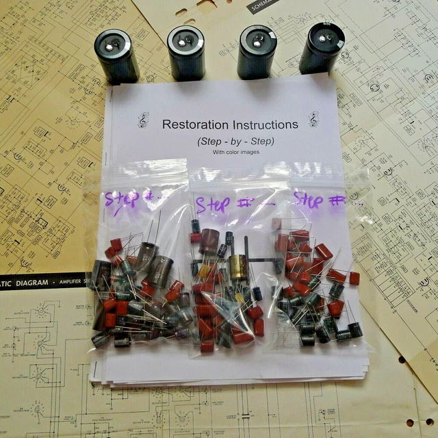 QUAD 303 AMPLIFIER rebuild restoration recap upgrade kit repair ...