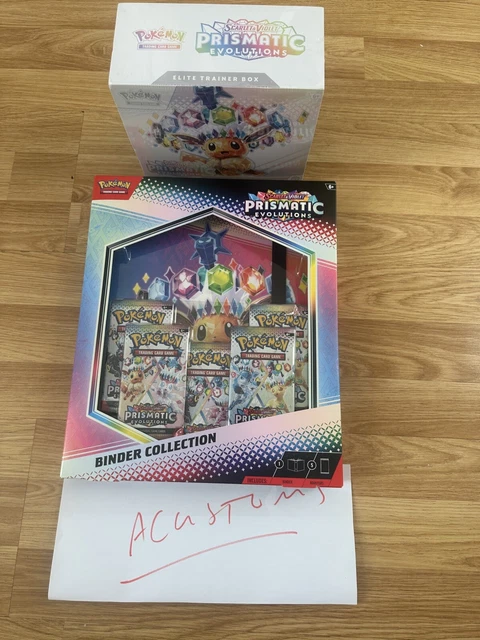 POKÉMON PRISMATIC EVOLUTIONS ETB X 1 plus Prismatic Evolutions Binder X ...