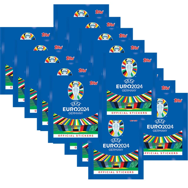 TOPPS UEFA EURO EM 2024 Germany -Sammelsticker - 25 Stickertüten (150 ... TOPPS UEFA EURO EM 2024 Germany -Sammelsticker - 25 Stickertüten (150 ...