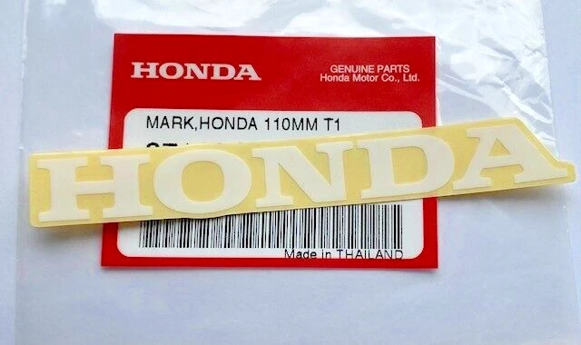 HONDA MARK 110MM WHITE DECAL STICKER LOGO BADGE *** GENUINE HONDA *** £ ...