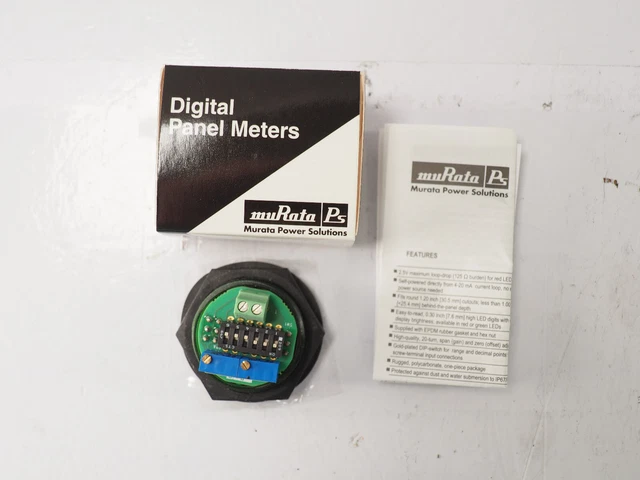 MURATA DMR20-4/20S-G-C P/N: 4978304 Digital Panel Meter $58.78 - PicClick AU