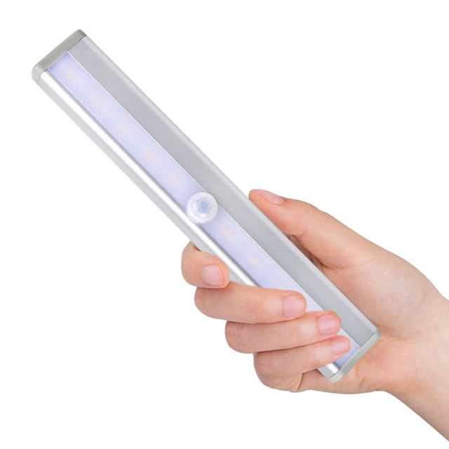 WIRELESS 10LED NIGHTLIGHT Rechargeable Motion LED Night Light Magnetic ...