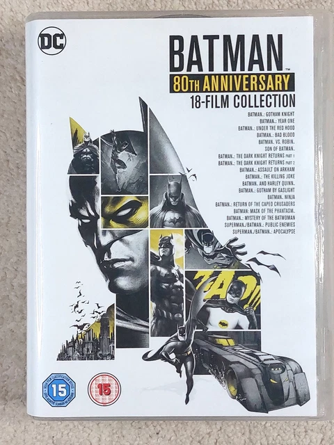 BATMAN: 80TH ANNIVERSARY 18-Film Collection (DVD Box Set, 2019) £34.95 ...