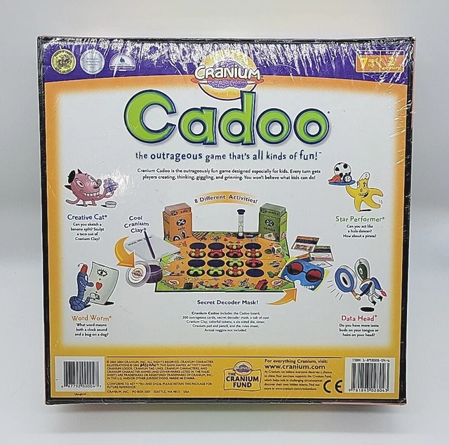 CRANIUM CADOO FOR Kids The Outrageous Family Board Game Thats All Kinds ...