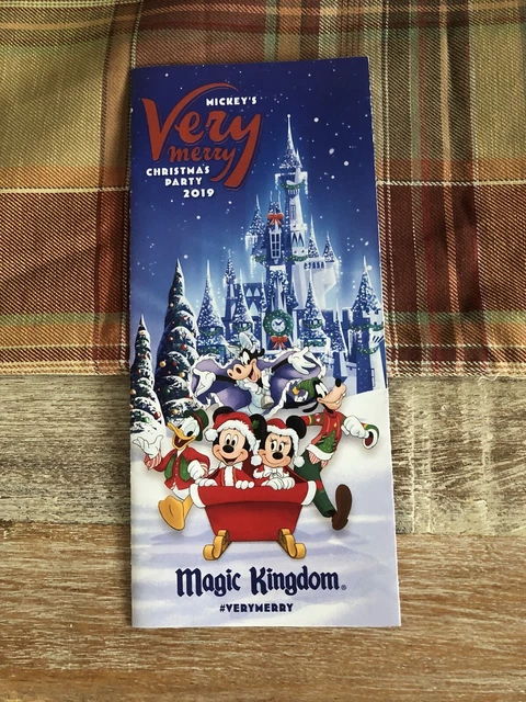 WALT DISNEY WORKD Mickey’s Very Merry Christmas Party Map 2019 magic ...