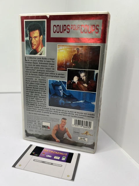VHS JEAN CLAUDE Van Damme Coups Pour Coups Cassette Vidéo Delta Vidéo ...