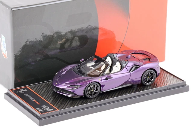 1:43 BBR FERRARI SF90 Araignée Viola Hong Kong Gloss - Limitée 32 ...