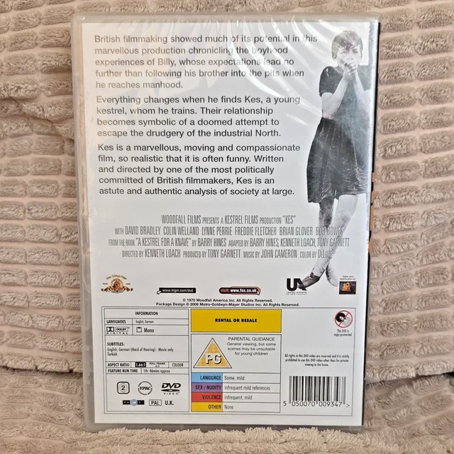 KES - DAVID Bradley, Colin Welland - Brian Glover - DVD is New and ...