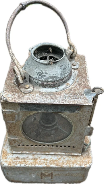 VINTAGE RAILWAY LANTERN Signal Lamp Light Railwayana Trains LNER WELCH ...