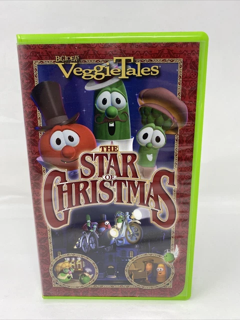 VINTAGE VHS MOVIE Video VEGGIE TALES THE STAR OF CHRISTMAS in Hard ...