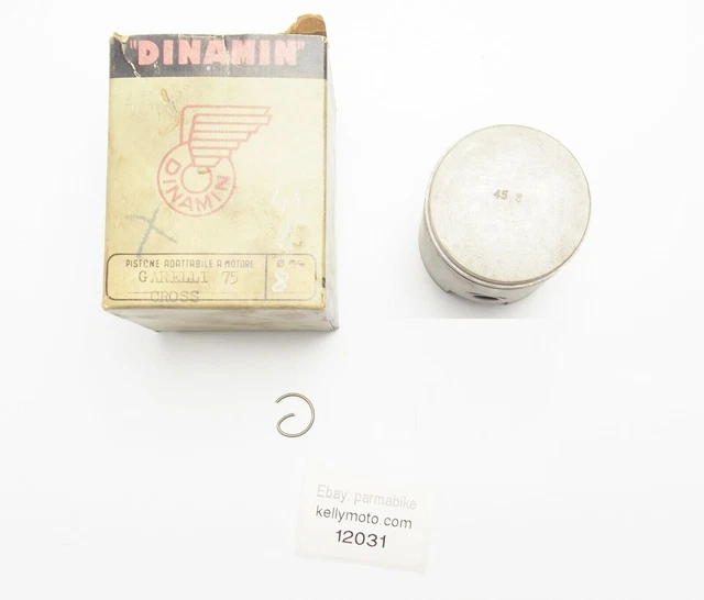 NOS DINAMIN PISTON + Broche+ Pince Diamètre 45.8 MM Garelli 75 Cc ...