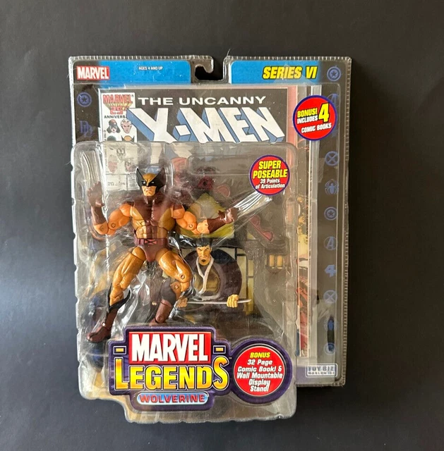 MARVEL LEGENDS SERIES VI Wolverine Classic PVC Figure 16cm Toy Biz £108 ...