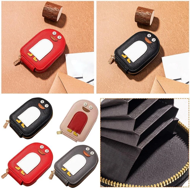 PENGUIN PU CARTOON Credit Card Holder Coin Purse Cute Bag Wallet Gifts ...