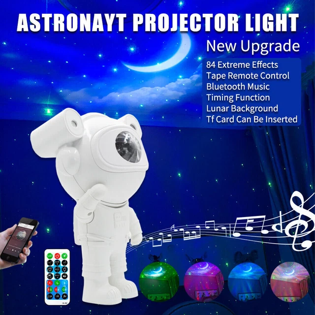 ROTATING LED GALAXY Starry Night Light Projector Star Sky Moon Lamp ...
