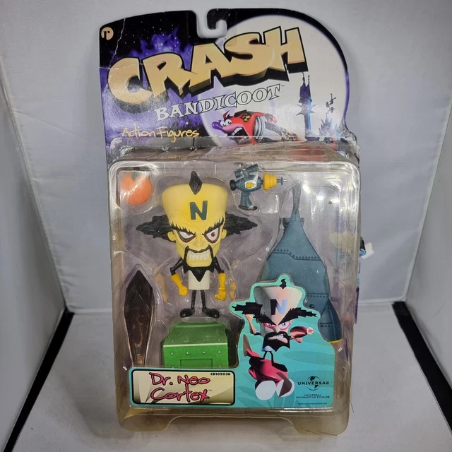 BNIB 1998 RESAURUS Crash Bandicoot - Dr. Neo Cortex - Action Figure Toy ...
