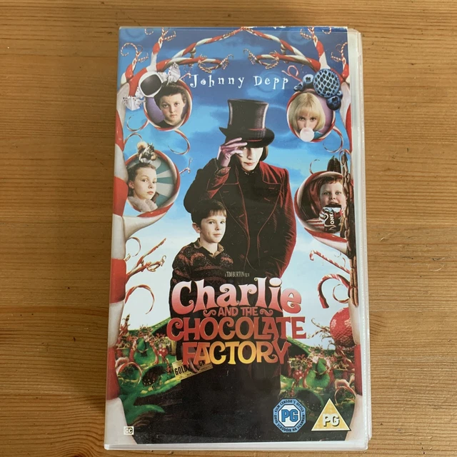 TIM BURTON'S CHARLIE And The Chocolate Factory VHS VIDEO TAPE 2005 ...