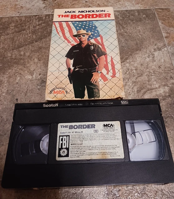 1982 VINTAGE THE Border Movie VHS Tape Jack Nicholson Harvey Keitel ...