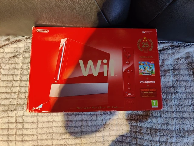 NINTENDO WII, 25TH Anniversary Super Mario Bros Limited Edition, Red ...