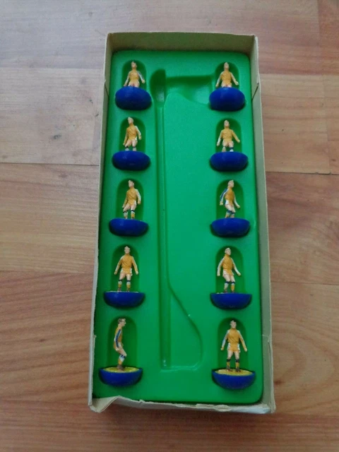 VINTAGE SUBBUTEO HW Heavyweight Ref 208 Leeds United Away Complete Team ...
