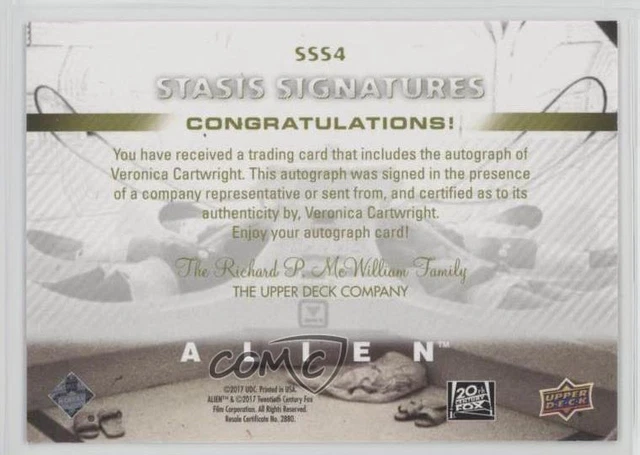 2017 ALIEN MOVIE Single Actor Veronica Cartwright Joan Lambert as #SSS4 ...