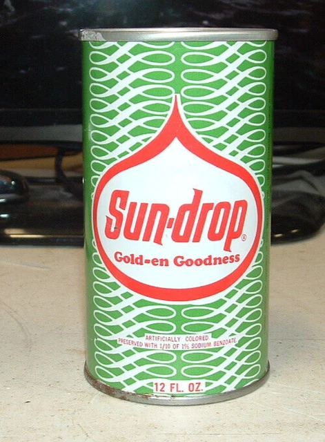 VINTAGE SUN DROP Gold-en Goodness Soda Can - St Paul MN on Bottom Lid ...