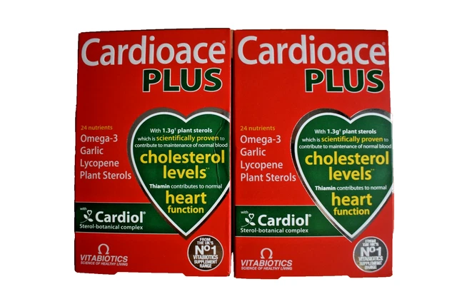2 X VITABIOTICS Cardioace Plus 60 Capsules BB:02/2028 £22.95 - PicClick UK