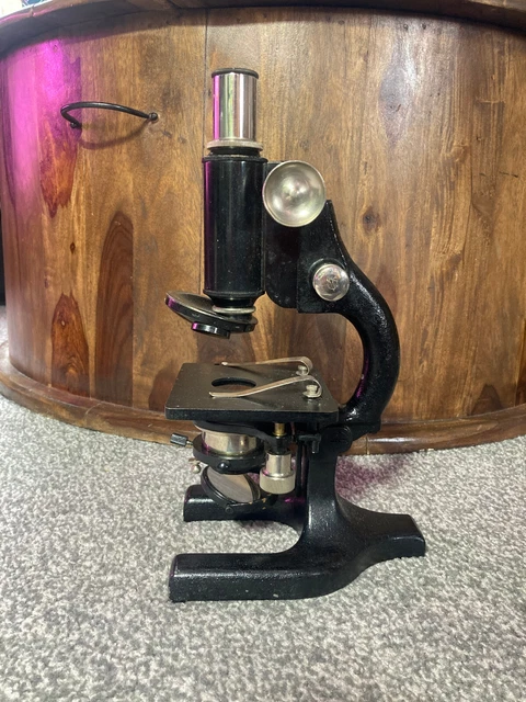 ANTIQUE BECKER MICROSCOPE 'Nivoc' With Zeiss & C. Baker Brass ...