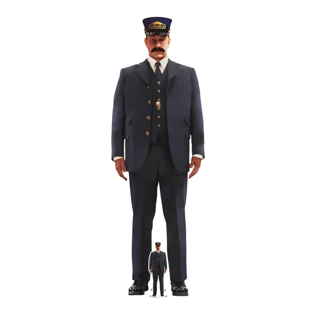 THE POLAR EXPRESS Train Conductor Cardboard Cutout Christmas Standup ...