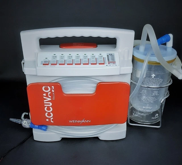 WEINMANN ACCUVAC RESCUE Aspiratore Pompa di aspirazione EUR 350,00 ...