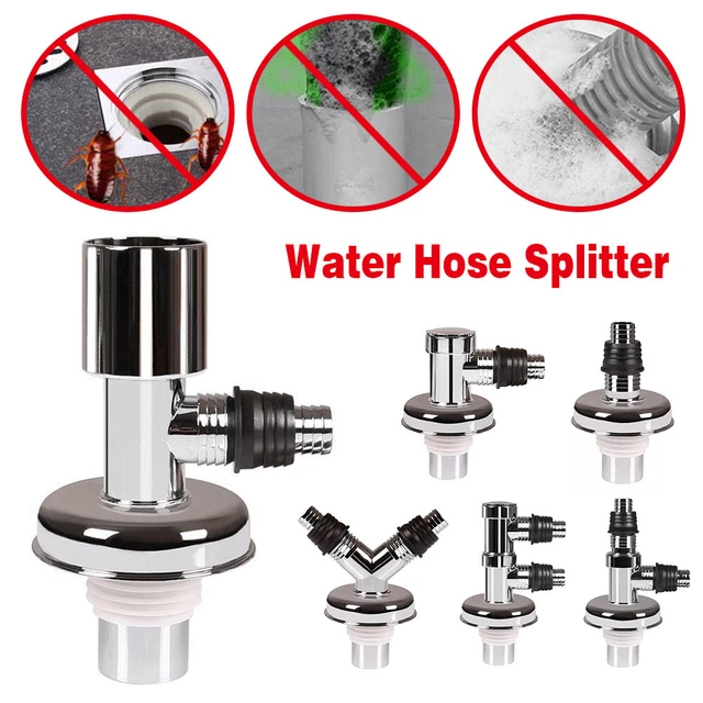 WASHING MACHINE CONNECTOR Easy Install Sink Hose Splitter Bathroom ...
