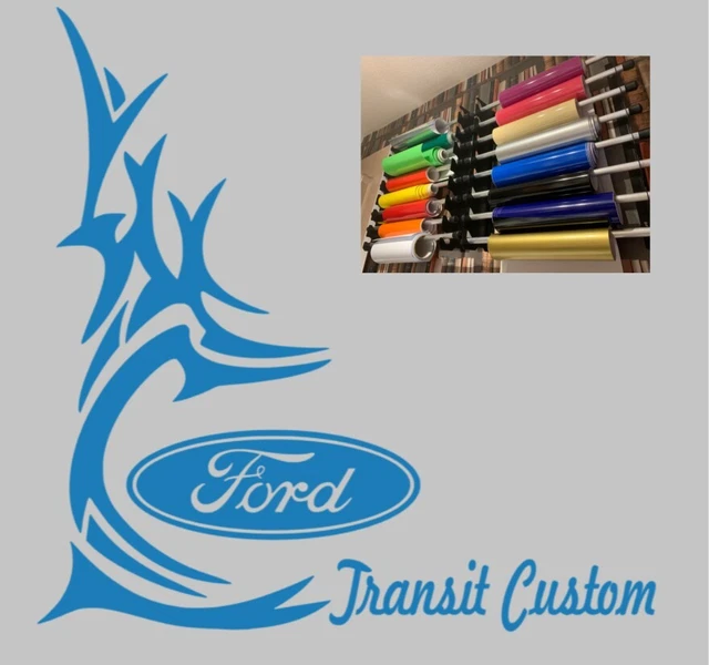 FORD TRASIT CUSTOM Window Decal Sticker X2 VAN TRUCK £9.99 - PicClick UK