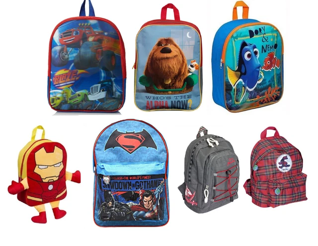 BOYS GIRLS KIDS Backpack Junior Toddlers Character Rucksack School ...