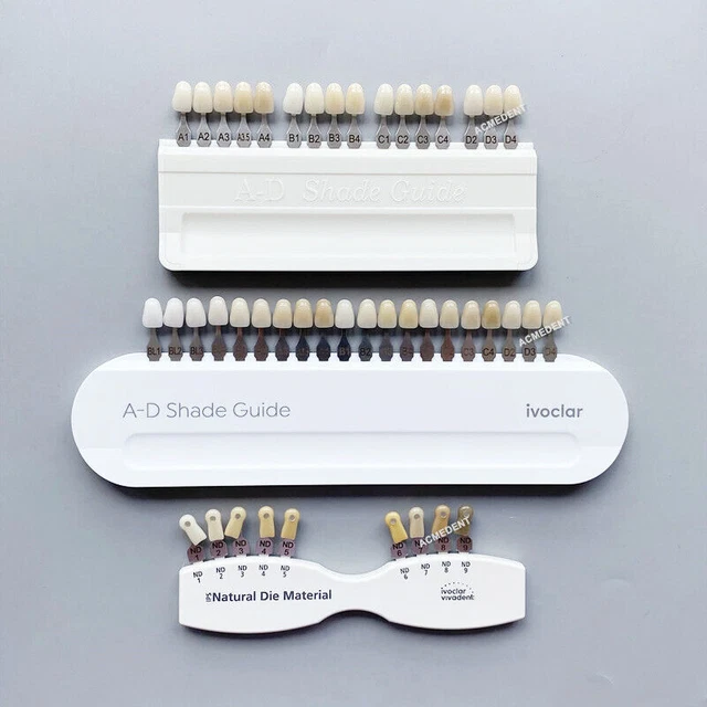 IVOCLAR VIVADENT DENTAL A-D Shade Guide Bleach Teeth IPS Natural Die ...