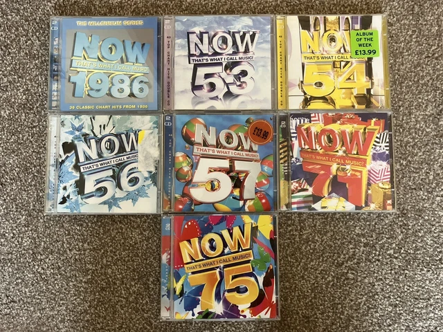 NOW THAT'S WHAT I CALL MUSIC Bundle 1986/54/53/56/57/71/75 VGC £2.99 ...