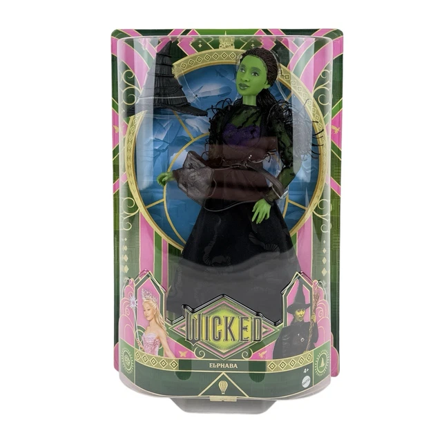 MATTEL WICKED MOVIE Elphaba Fashion Doll 11" Error URL MISPRINT RARE ...