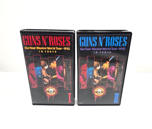 GUNS N' ROSES Use Your Illusion World Tour I & II Live in Tokyo VHS 1992 RARE £46.20 - PicClick UK