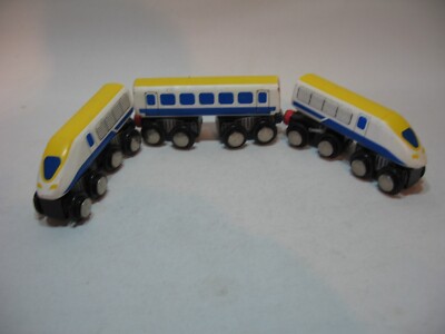 INTERCITY EXPRESS EUROSTAR BULLET TRAIN Wooden Train Track ( Fits Brio ...