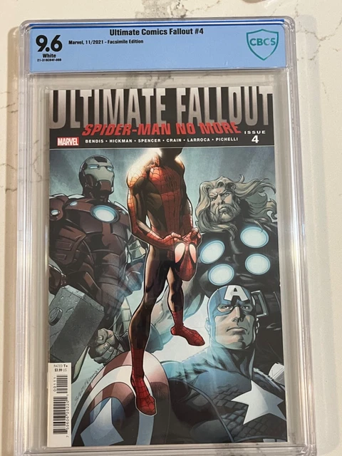 ULTIMATE COMICS FALLOUT #4 Facsimile: Spider-Man No More Marvel CBCS 9. ...