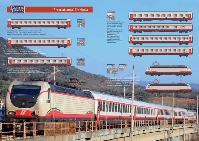 ACME “FRECCIABIANCA” COUPLE e402B +7 Coaches Livery White Headbands ...