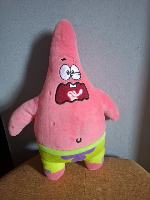SPONGEBOB SQUAREPANTS TALKING PATRICK STAR Soft Plush Toy - Sound ...