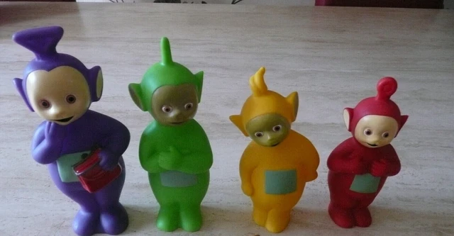 ***SET OF 1996 Teletubbies Vinyl Bath Figures Toys Laa Dipsy Po Tinky ...