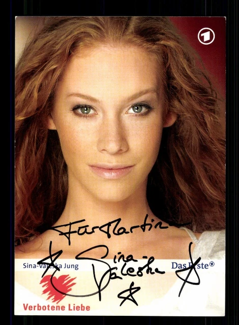 SINA VALESKA JUNG Verbotene Liebe Autogrammkarte Original Signiert ...