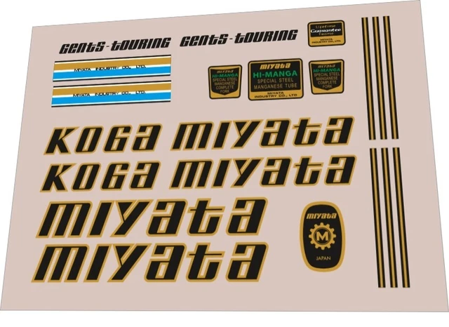 KOGA MIYATA GENTS Touring 1983 Frame Decal Set EUR 44,90 - PicClick DE